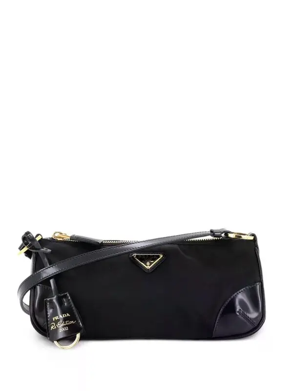 Prada Re-edition 2002 Re-nylon And Leather Shoulder Bag
