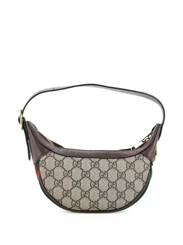 Gucci Ophidia Mini Hobo Bag In Gg Coated Canvas