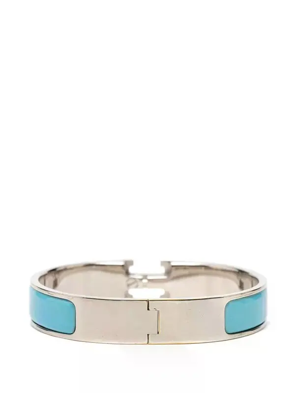 Hermès Enamel Clic H Bracelet Pm - Blue