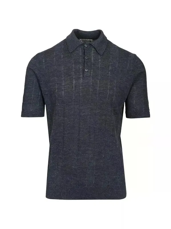 AL DUCA D’AOSTA 1902 Ribbed-knit Polo Shirt