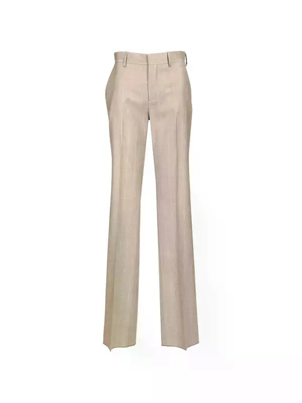 LATORRE Pinstripe Wide-leg Trousers - Neutrals