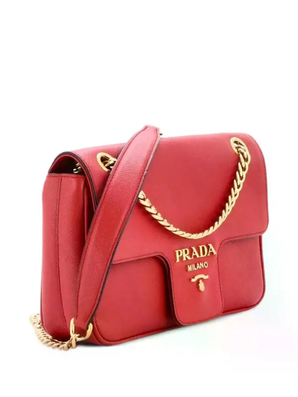 Prada Saffiano Leather Pattina Shoulder Bag