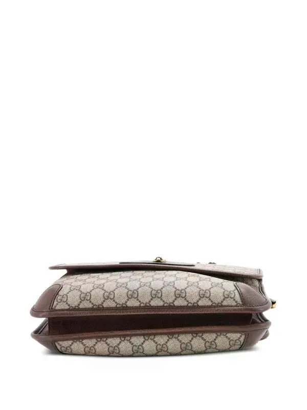 Gucci Gg Coated Canvas Messenger Bag - Brown