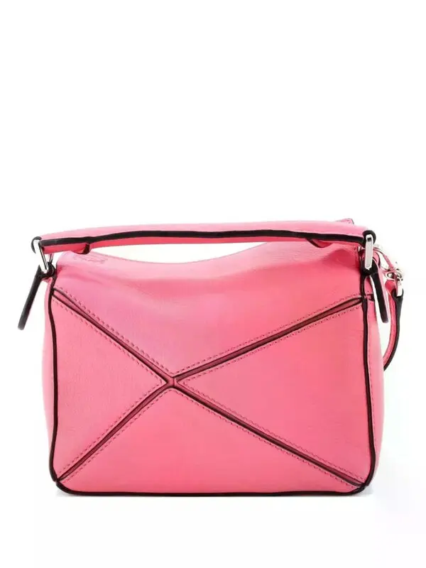 Loewe Puzzle Mini Leather Crossbody Bag - Pink