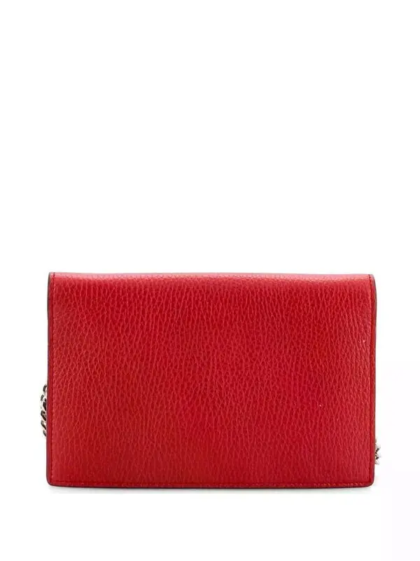Gucci Interlocking Wallet On Chain Leather Crossbody Bag