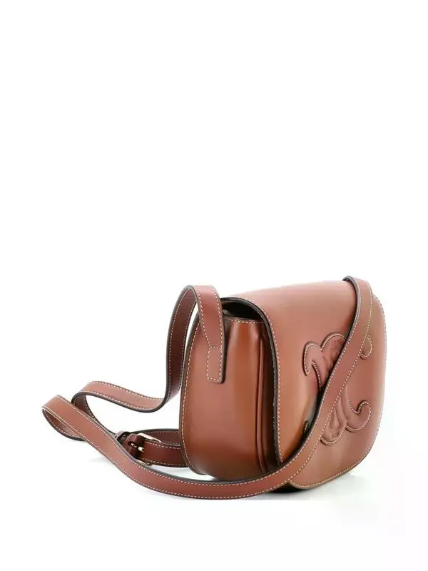 Celine Cuir Triomphe Folco Bag Leather Crossbody Bag