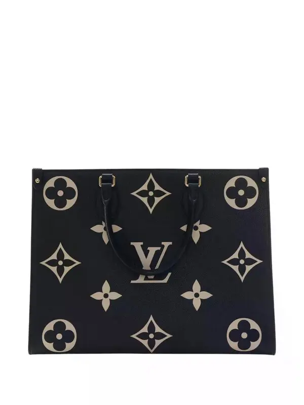 LOUIS VUITTON Monogram Empreinte Giant Onthego Mm Satchel - Black