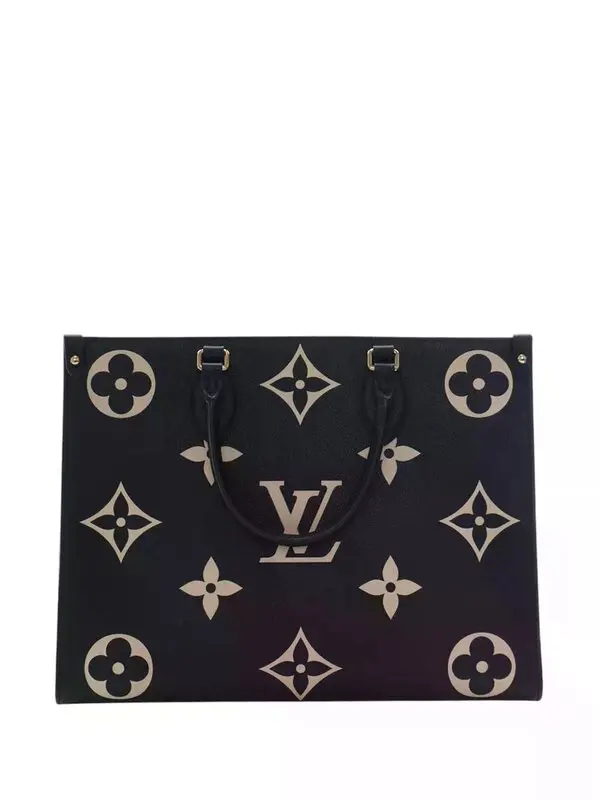 LOUIS VUITTON Monogram Empreinte Giant Onthego Mm Satchel - Black