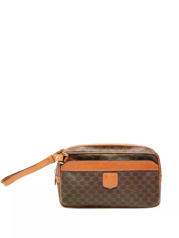 Celine Macadam Coated Canvas Clutch Bag
