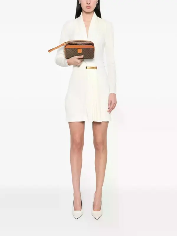 Celine Macadam Coated Canvas Clutch Bag
