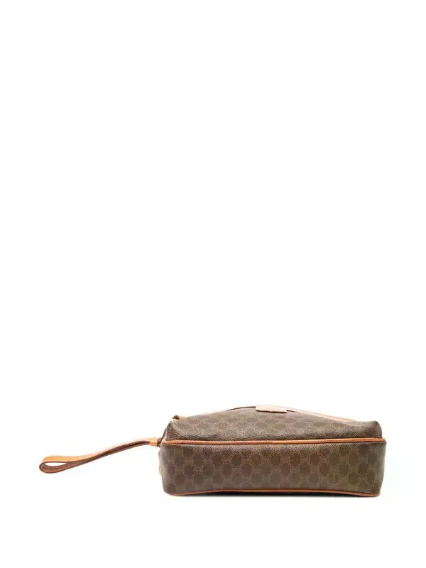 Celine Macadam Coated Canvas Clutch Bag