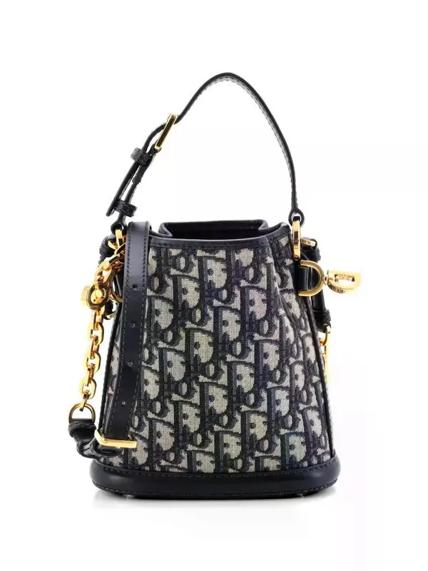 Dior Oblique Canvas Small Bucket Bag