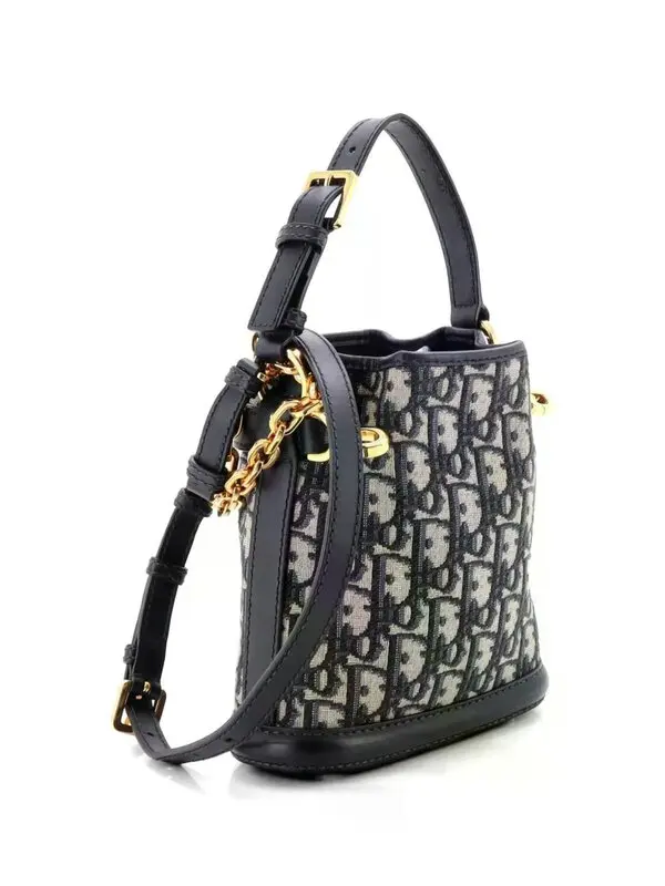 Dior Oblique Canvas Small Bucket Bag