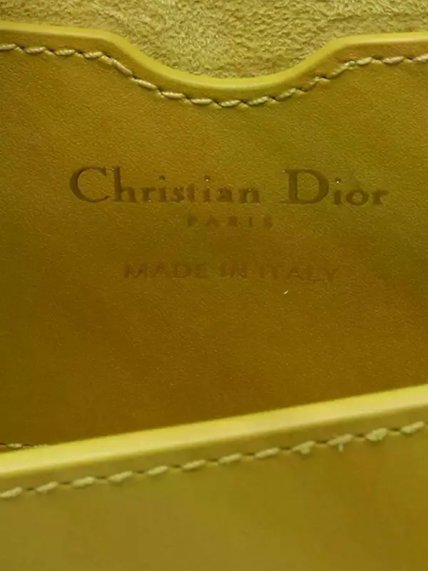 Dior Calfskin Bobby East West Crossbody Bag - Yellow