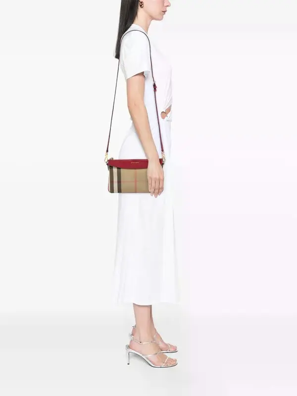 Burberry Peyton Crossbody Bag - Brown