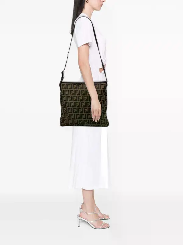 Fendi Zucca Canvas Crossbody Bag