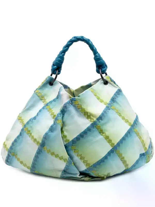 Bottega Veneta Aquilone Fortune Cookie Hobo Bag - Blue