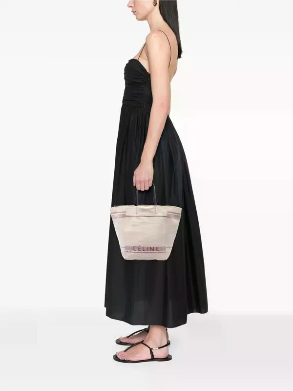 Celine Medium Canvas Phantom Cabas Tote Bag