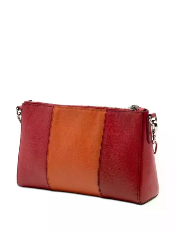Prada Bicolor Saffiano Lux Crossbody Bag