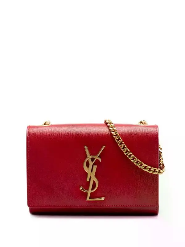 Saint Laurent Small Monogram Kate Crossbody Bag - Red