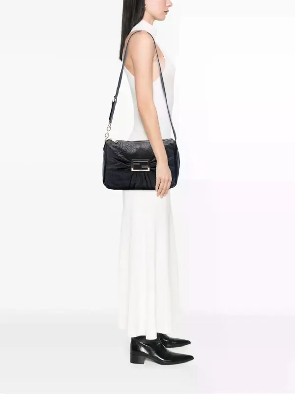 Fendi Large Leather Mia Crossbody Bag