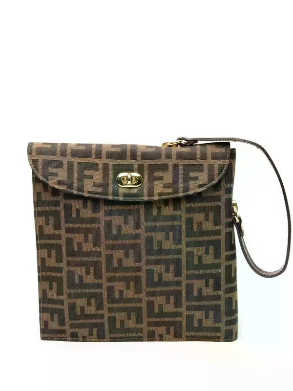 Fendi Zucca Canvas Handbag - Brown