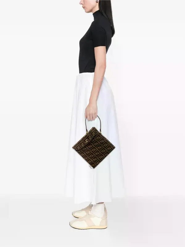 Fendi Zucca Canvas Handbag