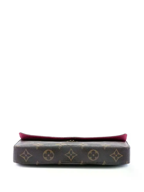 LOUIS VUITTON Monogram Pochette Felicie Crossbody Bag - Brown