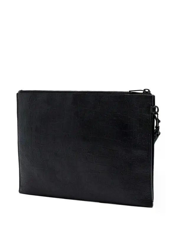 Saint Laurent Monogram Zip Pouch Clutch Bag