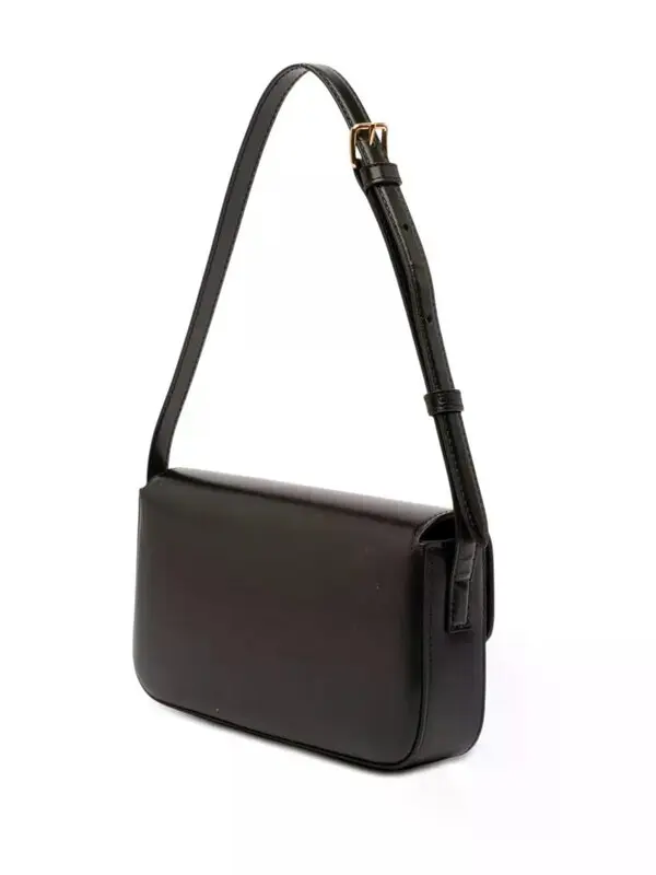 Celine Shiny Calfskin Triomphe Claude Shoulder Bag