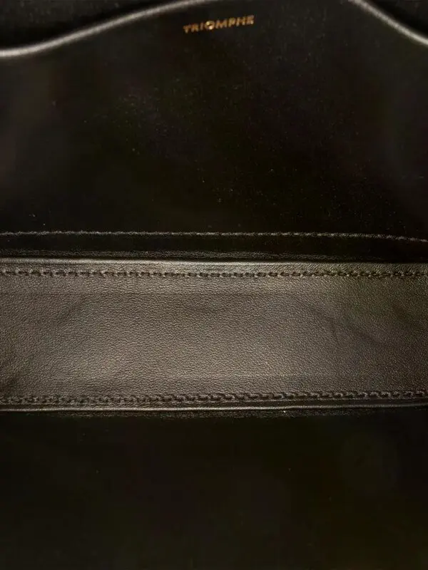 Celine Shiny Calfskin Triomphe Claude Shoulder Bag