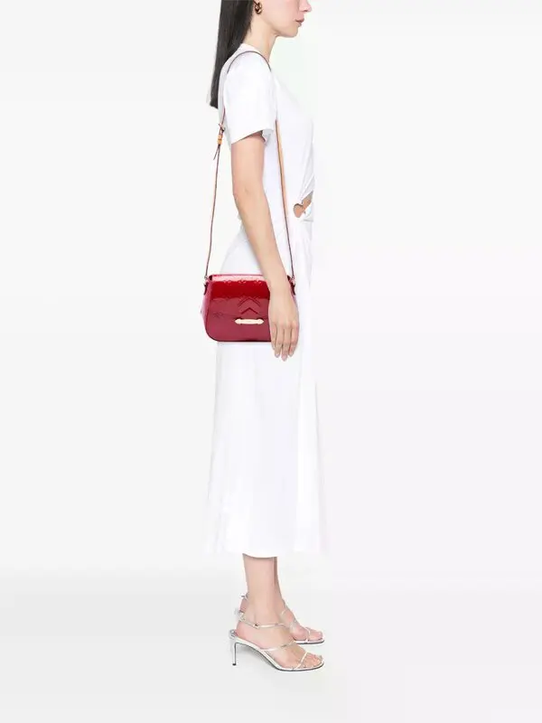 LOUIS VUITTON Monogram Vernis Bellflower Gm Crossbody Bag - Red