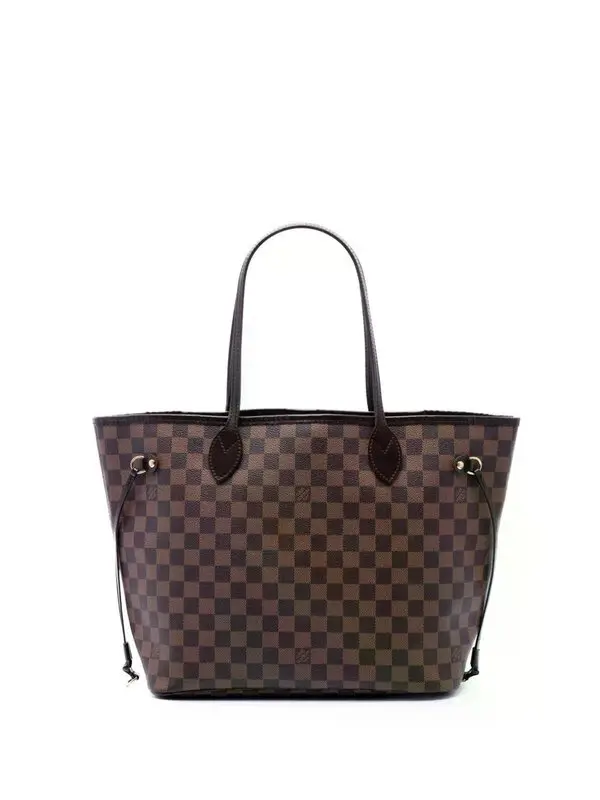 LOUIS VUITTON Damier Ebene Neverfull Mm Tote Bag