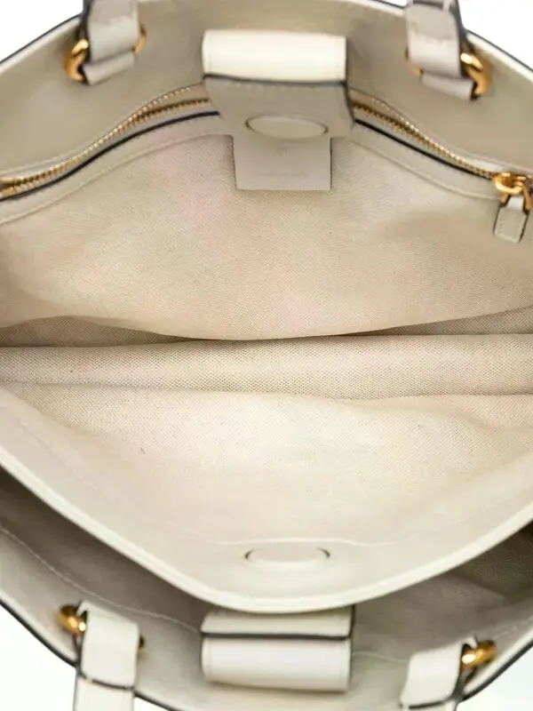 Gucci 1955 Horsebit Chain Tote Satchel - White