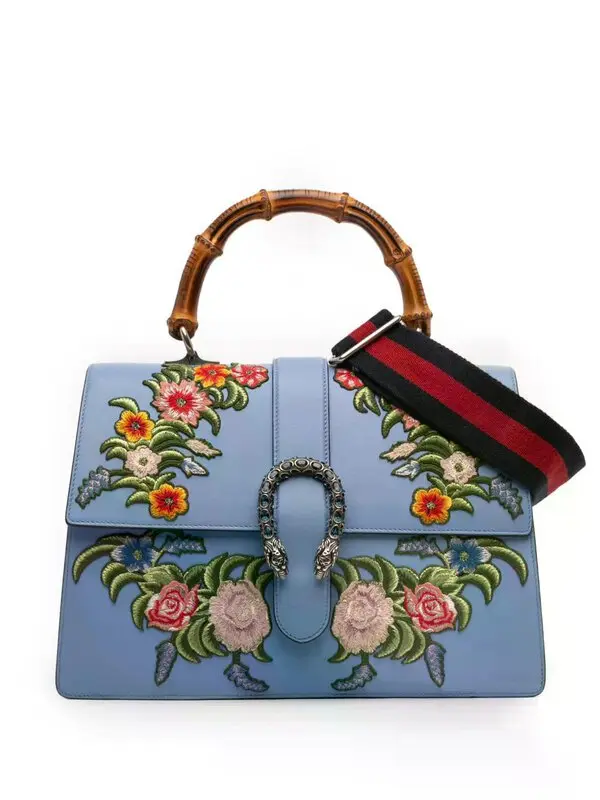 Gucci Dionysus Web Satchel - Blue