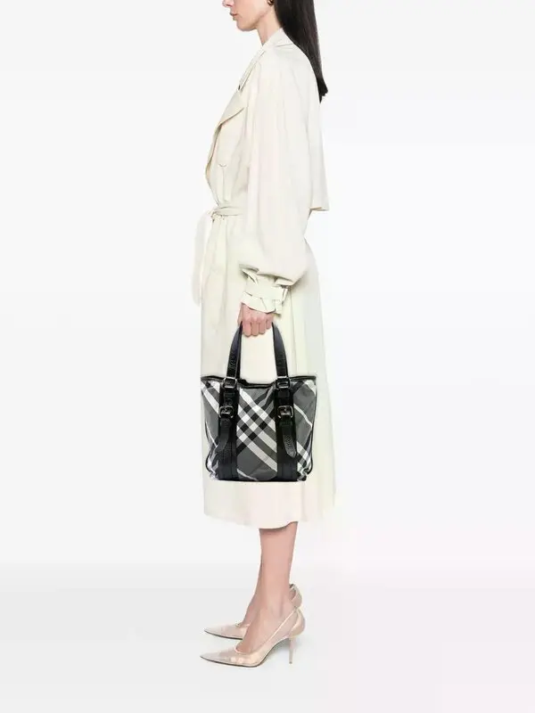 Burberry Beat Check Nylon Victoria Tote Bag