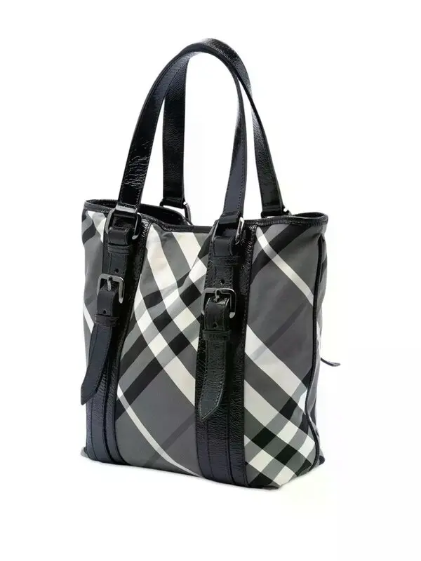 Burberry Beat Check Nylon Victoria Tote Bag