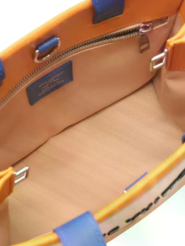 LOUIS VUITTON Calfskin Shopper Tote Satchel - Orange
