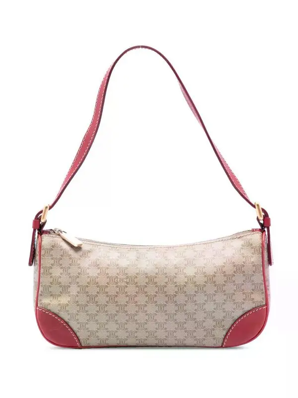 Celine Macadam Coated Canvas Shoulder Bag