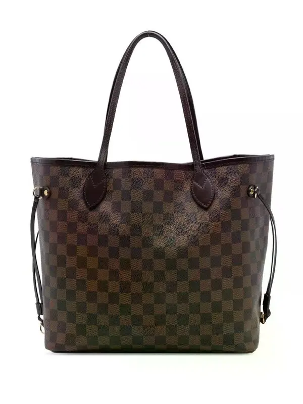 LOUIS VUITTON Damier Ebene Neverfull Mm Tote Bag
