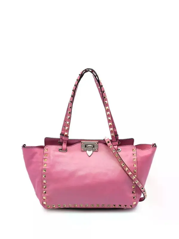 Valentino Garavani Small Rockstud Trapeze Satchel
