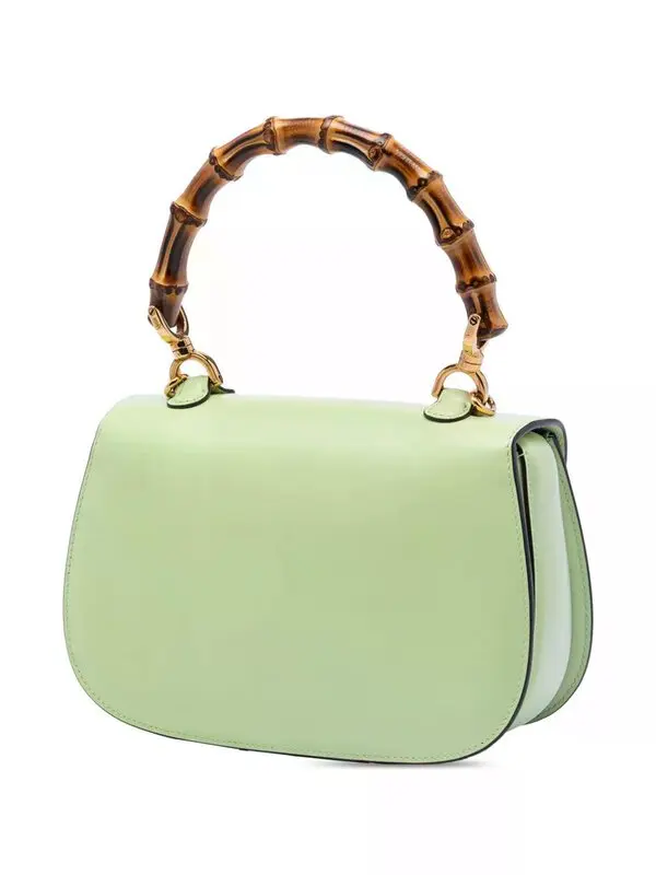 Gucci 1947 Bamboo Top Handle Satchel - Green