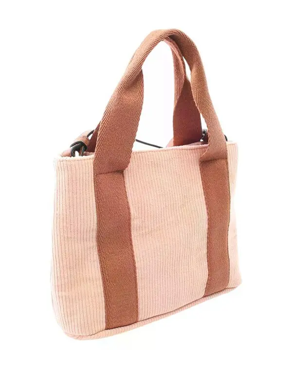 Chloé Corduroy Logo Satchel