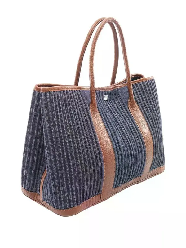 Hermès 2008 Denim And Negonda Garden Party 36 Tote Bag - Blue