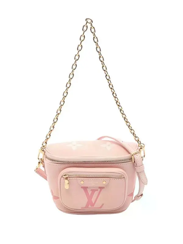 LOUIS VUITTON Monogram Empreinte Giant The Pool Mini Bumbag Satchel - Pink