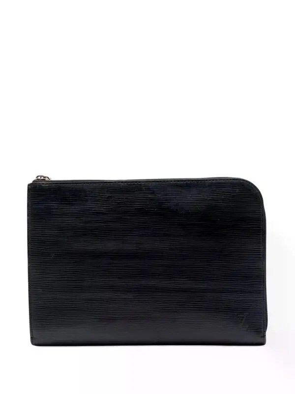LOUIS VUITTON Epi Pochette Jour Pm Clutch Bag - Black