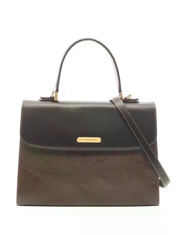 Burberry Leather Top Handle Satchel