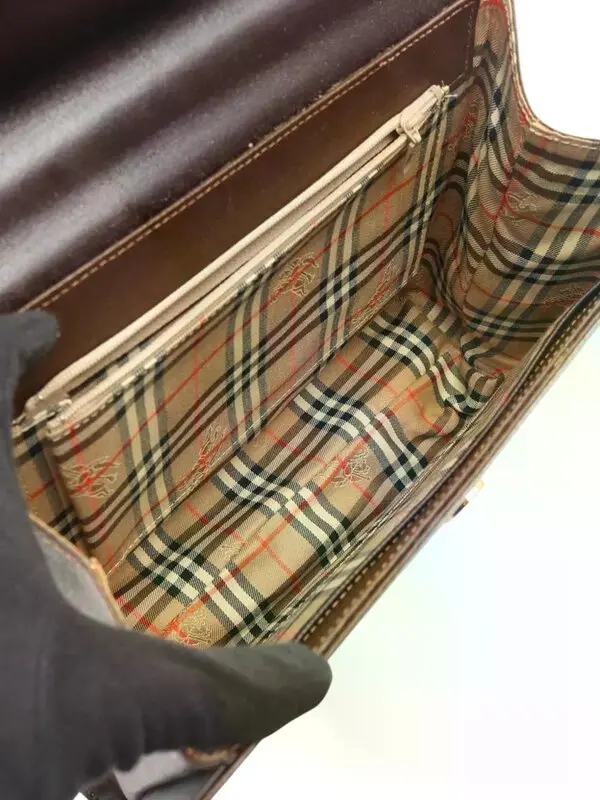 Burberry Leather Top Handle Satchel