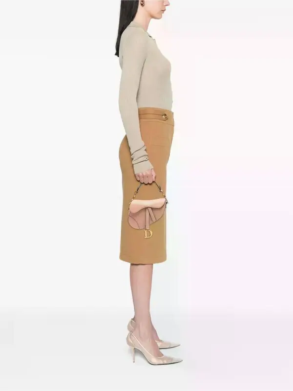 Dior Mini Saddle Bag Satchel - Pink