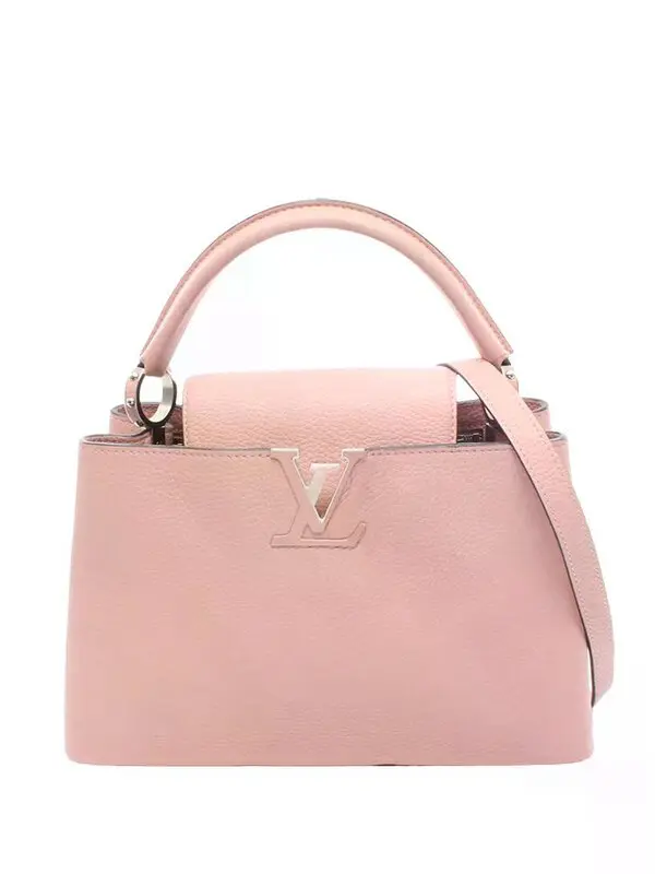 LOUIS VUITTON Taurillon Capucines Mm Satchel